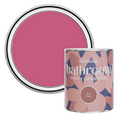 Rust-Oleum Raspberry Ripple Satin Bathroom Wood & Cabinet Paint 750Ml ...