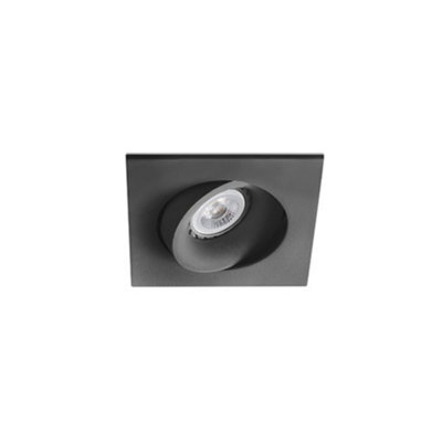 Luminosa Lighting Luminosa Arg Tiltable Black Recessed Downlight Gu10 ...