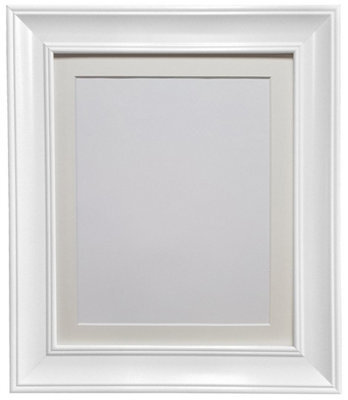 Frames By Post Scandi Vintage White Frame With Ivory Mount For Image ...