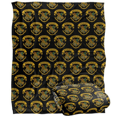 Harry Potter Hogwarts Repeat Print Blanket Multicoloured (One Size) by ...