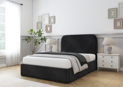 Comfort Beds Diana Black Naples Bed Frame by B&Q | ufurnish.com