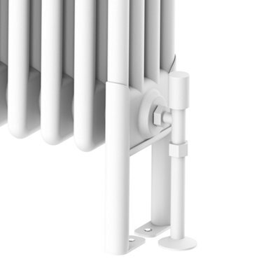 Plum&clay Braxton Pair Of White Quadruple Column Radiator Feet by B&Q ...