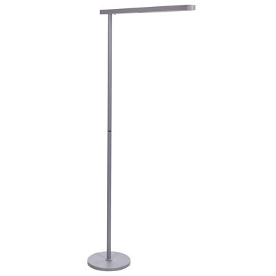 Beliani Led Floor Lamp Perseus Metal Silver by B&Q | ufurnish.com