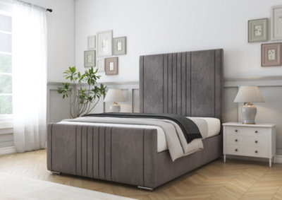 Comfort Beds Royal Slate Naples Bed Frame by B&Q | ufurnish.com