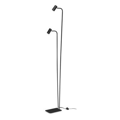 Ideal Lux Ginger Multi Arm Floor Lamp Black by B&Q | uFurnish.com