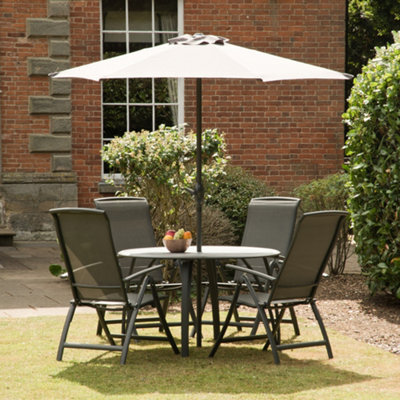 Suntime Outdoor Garden Furniture Outdoor Havana Charcoal Dining Set ...