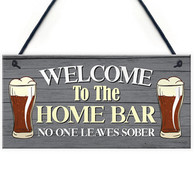 Red Ocean Funny Home Bar Signs And Plaques Novelty Bar Sign Garden Sign ...