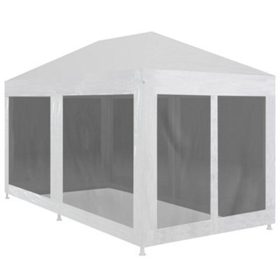 Walplus Party Tent Garden Gazebo Canopy With 6 Mesh Sidewalls 6X3 M by ...