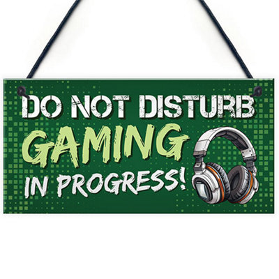 Red Ocean Gaming Sign For Boys Bedroom Gaming Bedroom Accessories Gift ...