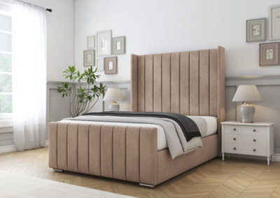 Comfort Beds Serena Mink Naples Bed Frame by B&Q | ufurnish.com