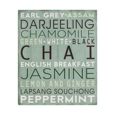 Orsina Chai Wall Plaque, Rustic Wood Sign With Chai Typography In Bold ...