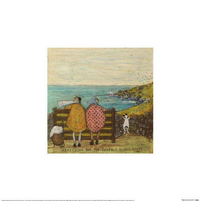 Sam Toft Searching For The Perfect Picnic Spot Poster Green/blue/cream ...