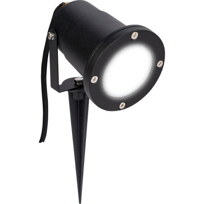 Luceco Exterior Decorative Gu10 Lawn Spike Light - Grey Slate by B&Q ...