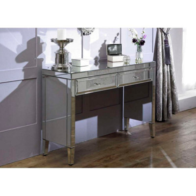 Birlea Valencia 2 Drawer Dressing Table Mirrored by B&Q | ufurnish.com