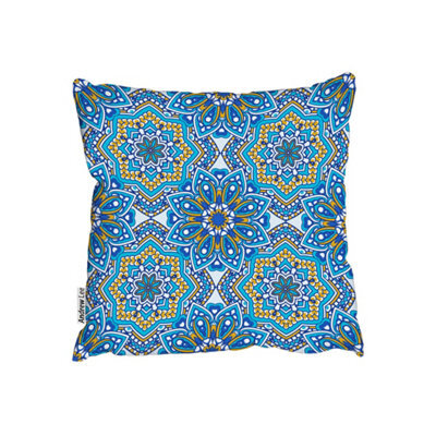 Andrew Lee Cushions - Floral And Geometric Embellished Tiles (Cushion ...