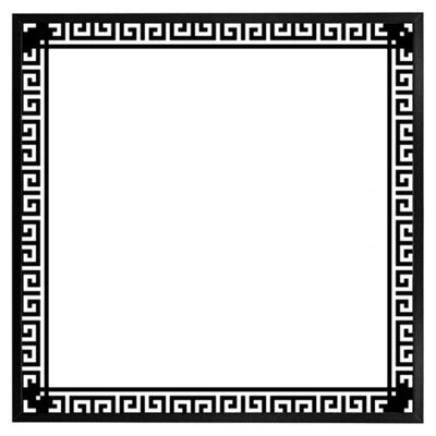 "Andrew Lee Greek Key Border Frame (Picutre Frame) / 30X30"" / Brown ...