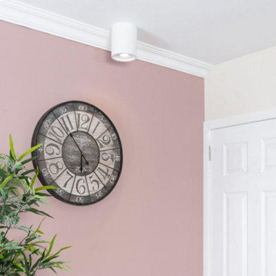 Litecraft Keen White Paintable Tiltable Ceiling Downlight by B&Q ...