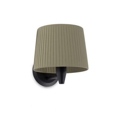 Luminosa Lighting Luminosa Samba Wall Light With Shade Black,green, E27 ...