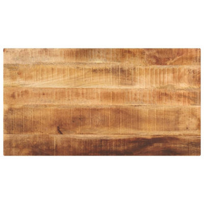 Berkfield Table Top 100X50X2.5 Cm Rectangular Solid Wood Rough Mango by ...