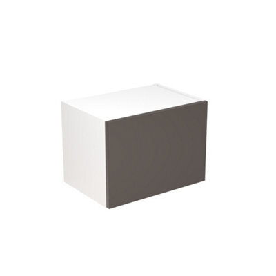 Kitchen Kit Graphite Matt Slab Door Wall Mounted Short Bridging Unit ...