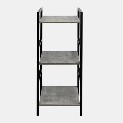 OHS Shelving Unit 3 Tier Living Room Storage Organiser Modern Wire Home ...