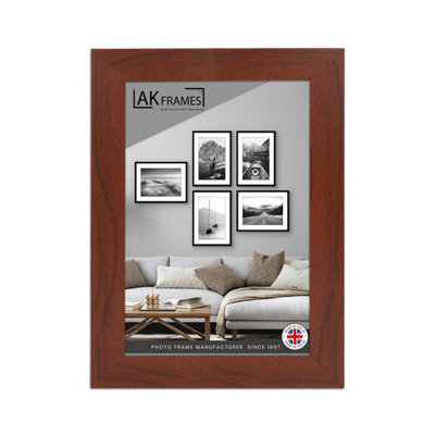"AK Frames 6X4"" Rose Wood Poster Frame - Modern Picture Frame For Wall ...