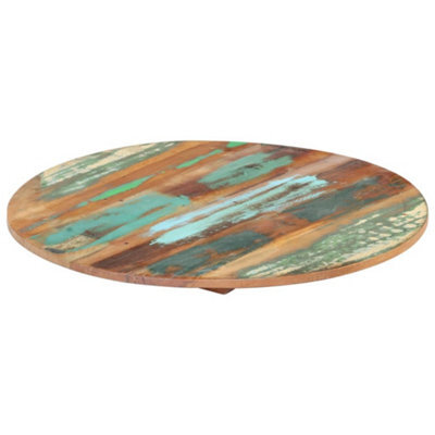 Vidaxl Round Table Top 40 Cm 15-16 mm Solid Reclaimed Wood Table Tops ...