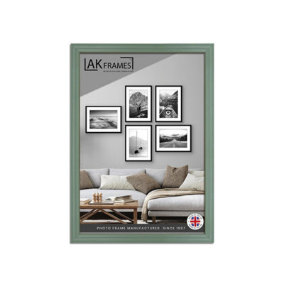 "AK Frames 17X11"" Classic Green Modern Picture Frame - Poster Frame ...