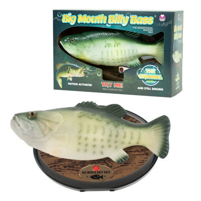 FunTime Big Mouth Billy Bass Plaque - The Sensational Singing Fish ...