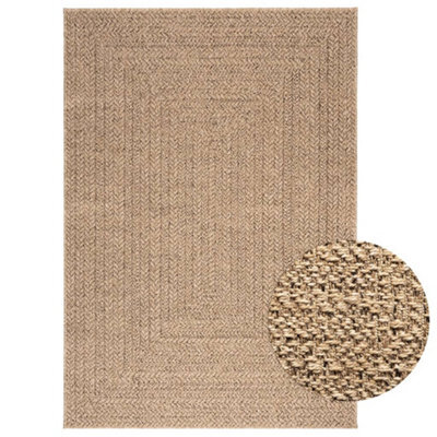 Berkfield Rug Zizur 120X170 Cm Jute Look Indoor And Outdoor by B&Q ...