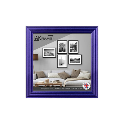 "AK Frames 7X7"" Classic Purple Modern Picture Frame - Poster Frame For ...