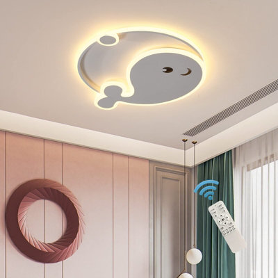 Garwarm Dimmable Dolphin Led Ceiling Light With Remote Control by B&Q ...
