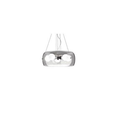 Ideal Lux Audi 5 Light Round Ceiling Pendant Grey, Smokey, E27 by B&Q ...