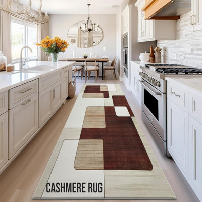 Ameha Geometric Printed Rug Long Area Hallway Runner Bedroom Livingroom ...