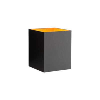 Lucide Xera Modern Square Up Down Wall Light - 1Xg9 - Black by B&Q ...