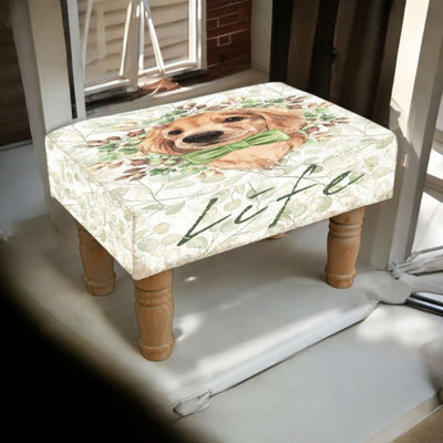 Dog Footstool With Wooden Legs by B&Q | ufurnish.com