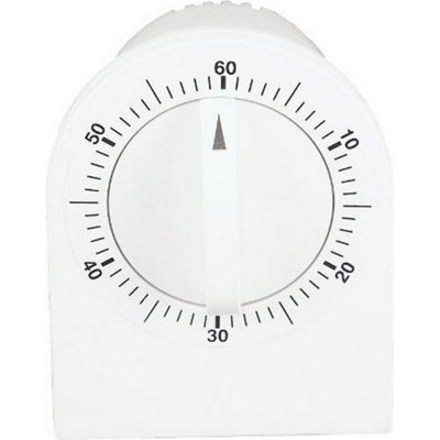 Chef Aid Mechanical Kitchen Wind Up Timer White (One Size) by B&Q ...