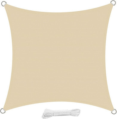 Swift Sun Shade Sail 2X2M Square Hdpe Breathable 98% Uv Block Garden ...