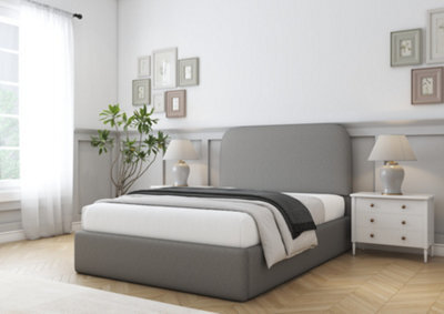 Comfort Beds Diana Pewter Dumfries Bed Frame by B&Q | ufurnish.com