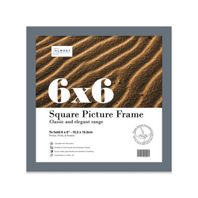 6X6 Grey Picture Frame (15.2 X 15.2Cm) Poster, Photo, Artwork, Gallery ...