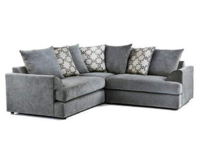 Alpha Designs Guild Ferrous Double Corner Sofa Graceland Fabric by B&Q ...