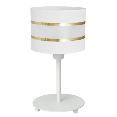 Luminosa Lighting Luminosa Helen Table Lamp With Round Shade White ...