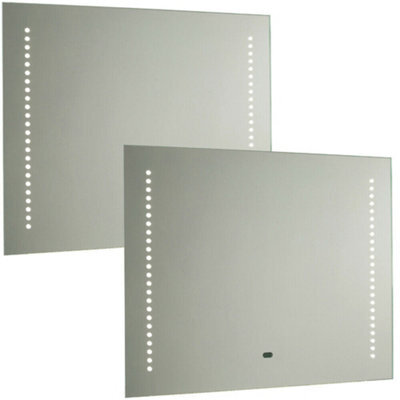 2 Pack Ip44 Led Bathroom Mirror 50Cm X 60Cm Vanity Light Ir Switch ...