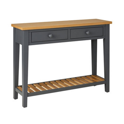 Statement Furniture Ludlow Slate Grey Console Table - Large by B&Q ...