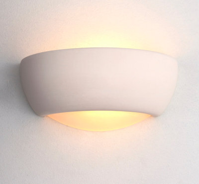 Anson Lighting Apache Wall Light Finished In Unglazed Ceramic by B&Q ...