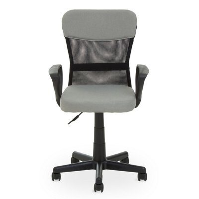 Orsina Comfortable Black And Grey Home Office Chair, Ergonomic Work ...