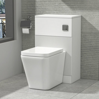 Royal Bathrooms Evora 500mm Satin White Fluted Btw Wc Unit With Elena ...