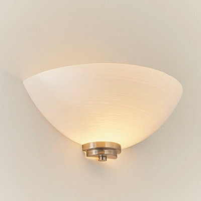 Anson Lighting Ellscott Wall Light Finished In Satin Chrome Plate And ...