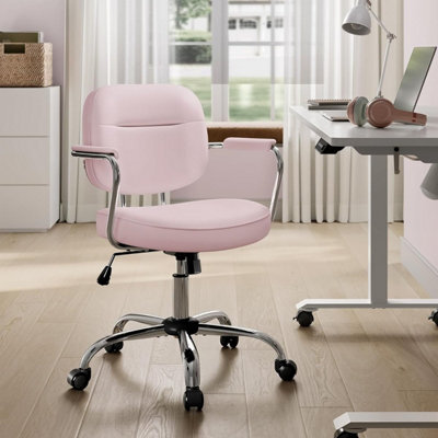 Songmics Ergonomic Work Chair, Leather-Style Seat With Tilt And Armrest ...