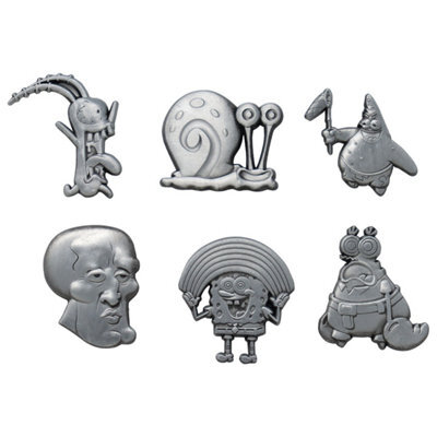 Spongebob Squarepants Limited Edition Set Of 6 Pin Badges by B&Q ...